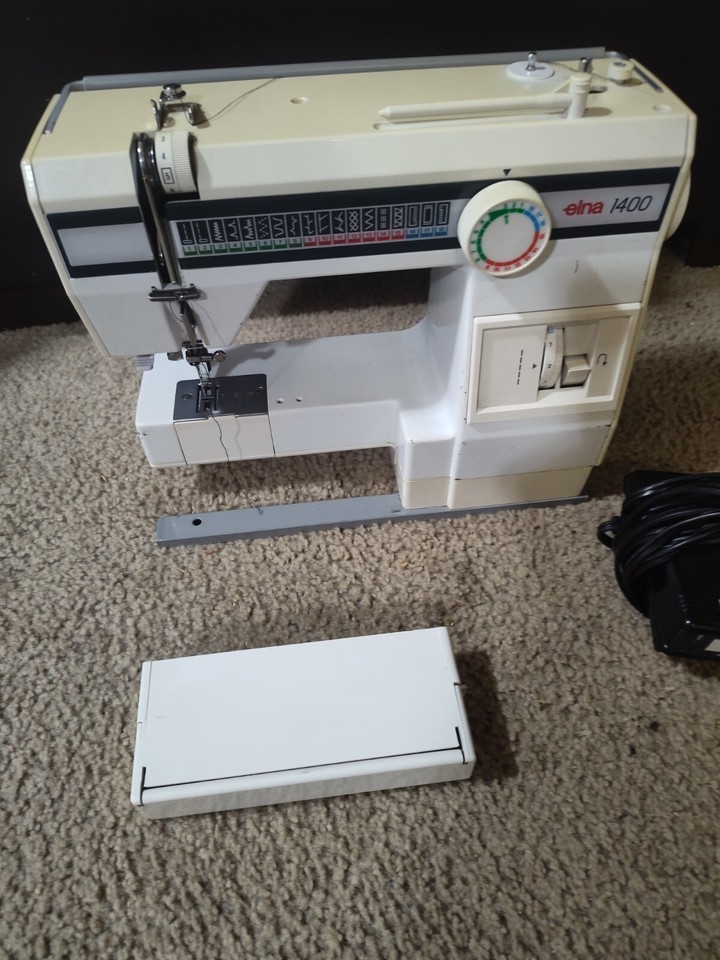 Elna 1400 Sewing Machine With Case. | eBay