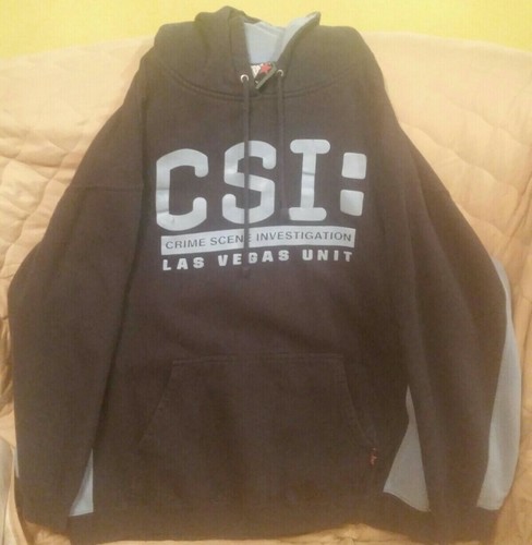 CSI Las Vegas TV Show Navy Pullover Hoodie Size L Top Heavy brand | eBay