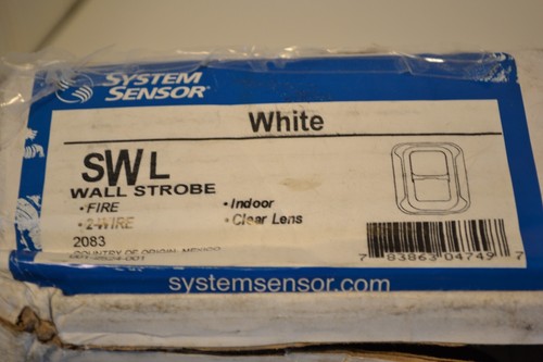 SYSTEM SENSOR SWL WALL STROBE WHITE MULTI-CANDELA | eBay