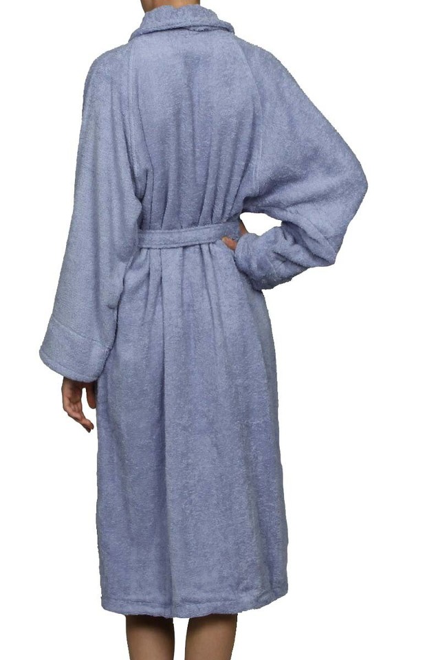 Long Staple Cotton Terry Cloth Bathrobes for Women & Men Unisex Adults ...