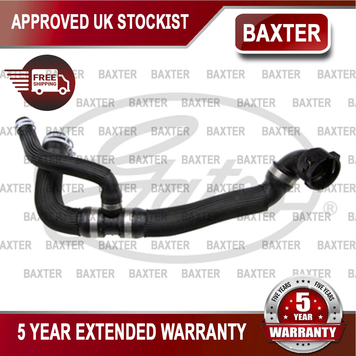 Fits Volvo XC60 V60 S60 V70 2.0 D Baxter Upper Radiator Coolant Hose ...