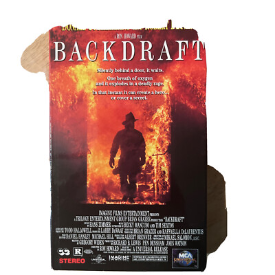 Backdraft (VHS, 1991) Kurt Russell William Baldwin Jennifer Leigh ...