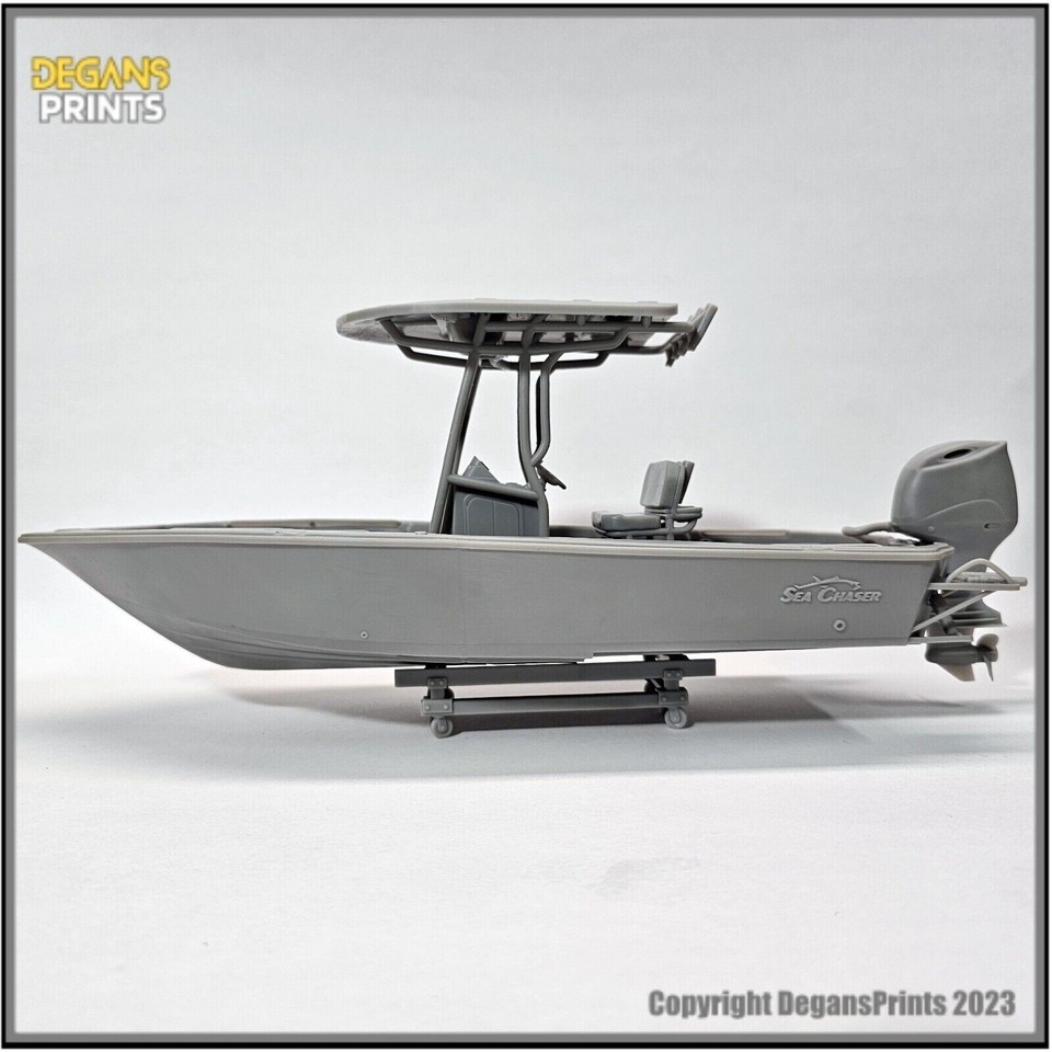 SeaChaser 23LX Center Console Boat Model & trailer kit 1-24 scale ...