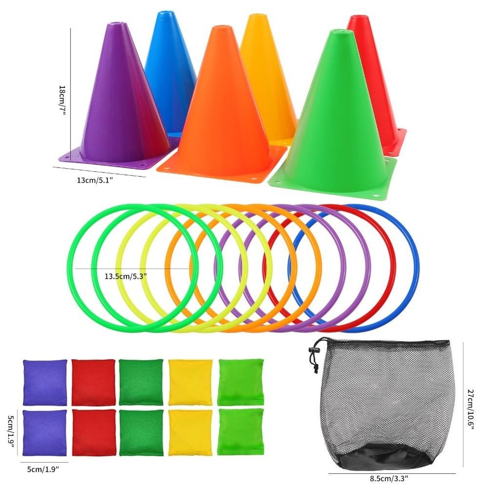 Rainbow Tower Rainbow Ice Cream Toss Game Outdoor Toy Carnival Party ...