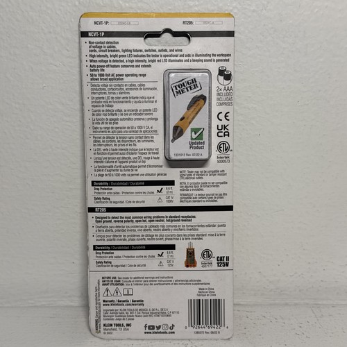 Klein Tools Non-Contact Voltage & GFCI Receptacle / Outlet Test Kit ...