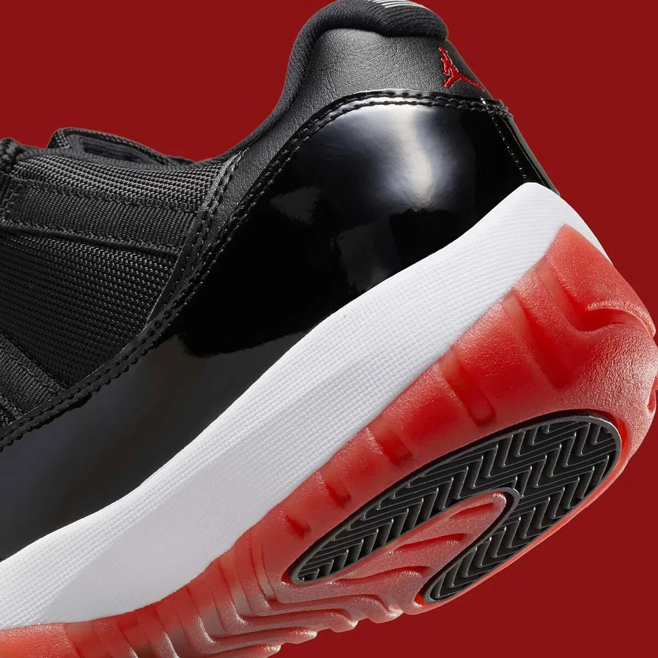 Nike Air Jordan 11 Retro Low Bred GS & Women's Black Sports Sneaker ...