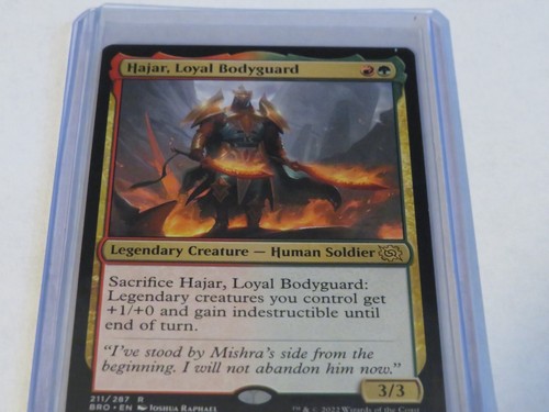HAJAR, LOYAL BODYGUARD mtg NM-M The Brothers War 1 Rare | eBay