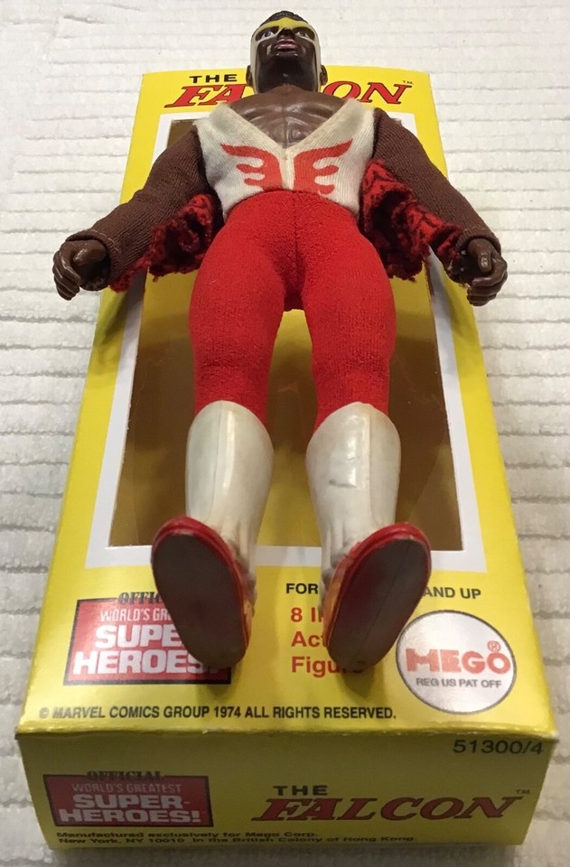 MEGO WGSH VINTAGE COMPLETE 1975 MARVEL COMICS FALCON ACTION FIGURE ...