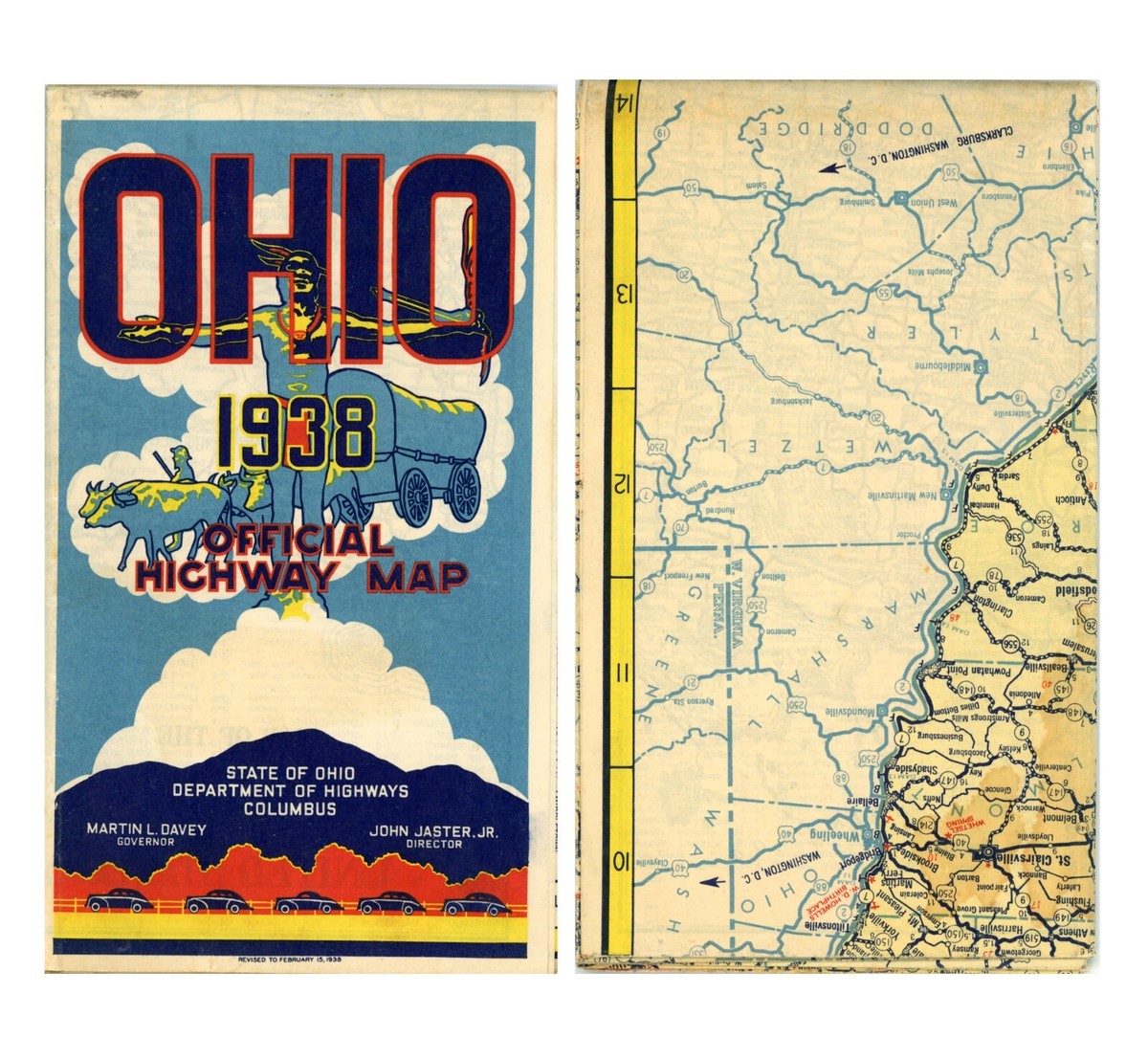Ohio State Maps Of Roadways Railroad Map Of Ohio. Published By The