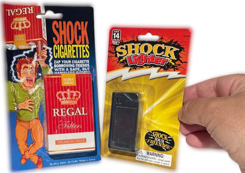 Funny SHOCK CIGARETTES PACK LIGHTER SET Cigar Fake Gift Trick Prank ...
