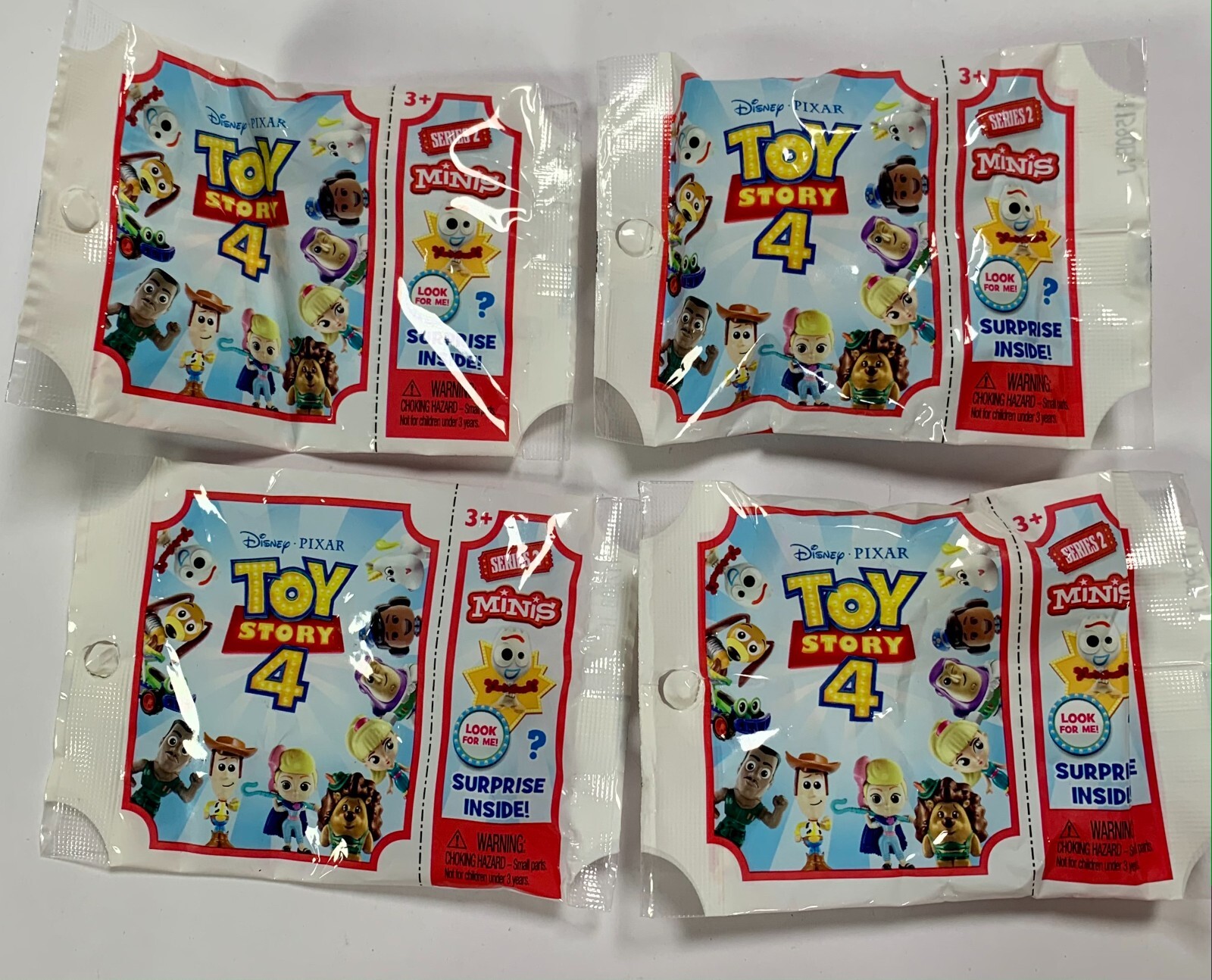 LOT OF 4 Disney Pixar Toy Story 4 Minis Series 2 - Blind Bags - Mini ...