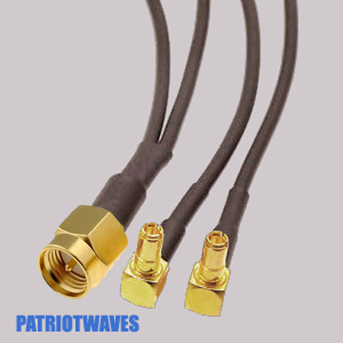 SDR TRUNKING RIG 2x RTL2832U+R820T2 TCXO Radios Y splitter MCX to SMA ...