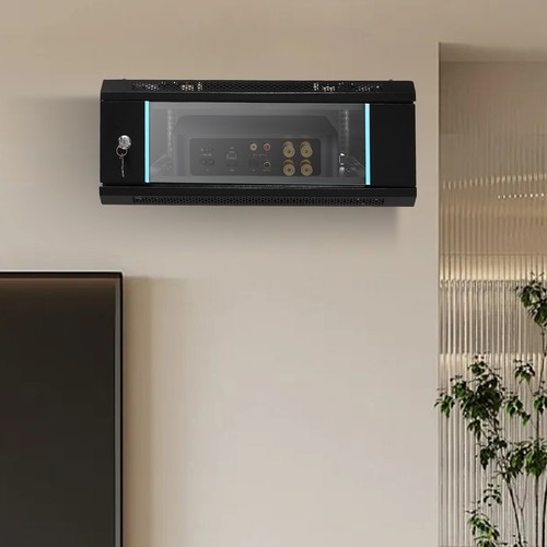 4U Wall Mount IT Network Server Rack Cabinet Enclosure Rack Locking Box ...