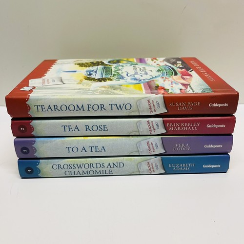 GUIDEPOSTS "Tearoom Mysteries" Series All Hardcover Books Lot of 4 1-4 ...