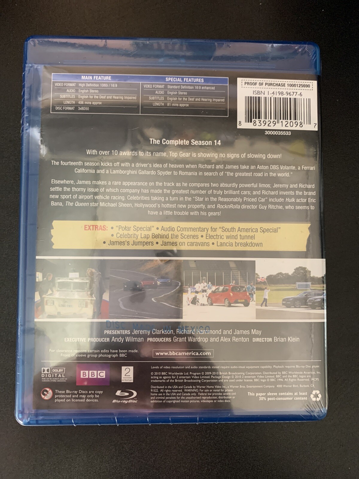Top Gear: The Complete Season 14 (Blu-ray Disc, 2011, 3-Disc Set) for ...