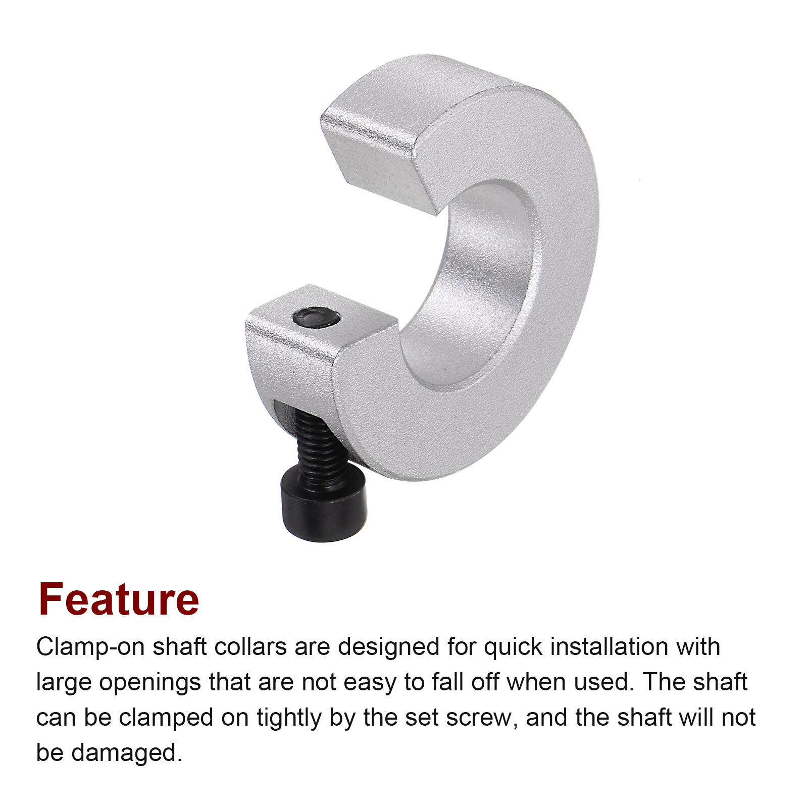 4pcs Clamp-on Shaft Collar Set for Linear Rail SBR20, Anodization | eBay