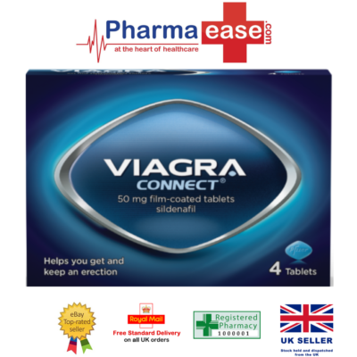 Viagra Connect - 50mg per tablet-Pack of 4 Tablets (Must complete ...