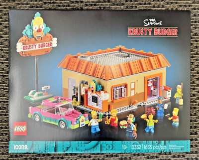 LEGO Simpsons Krusty Burger Set! ICONS #10352! Brand New, Sealed, Ships ...