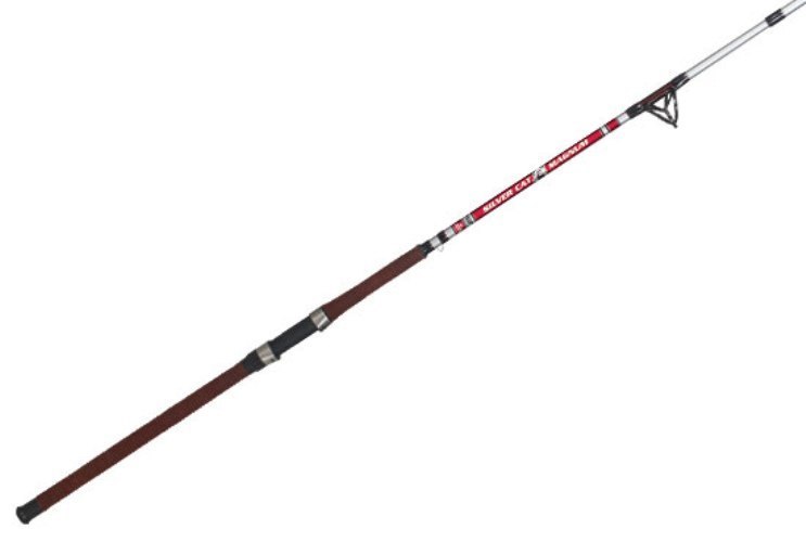 BnM SILVER CAT MAGNUM 10' CATFISH SPINNING ROD CRAPPIE POLE MAG10S B&M ...
