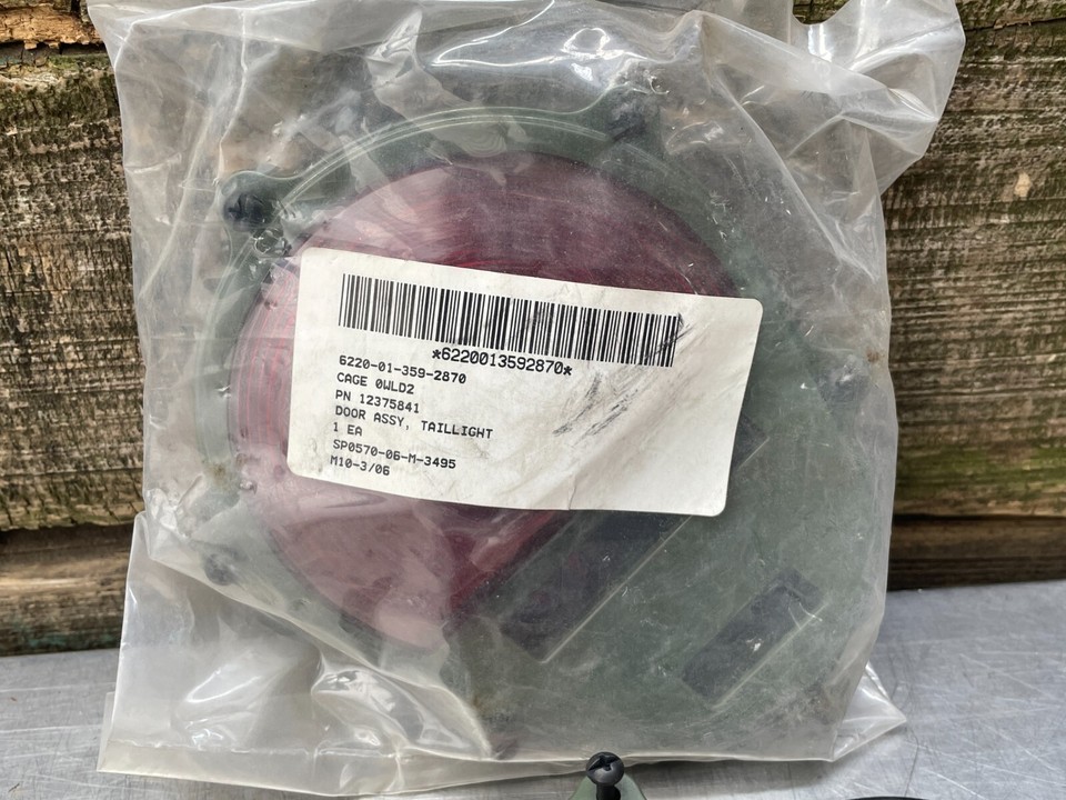 HMMWV M998 M-SERIES M1101 Rear Tail Light Stop Light Lens Cover RED w ...