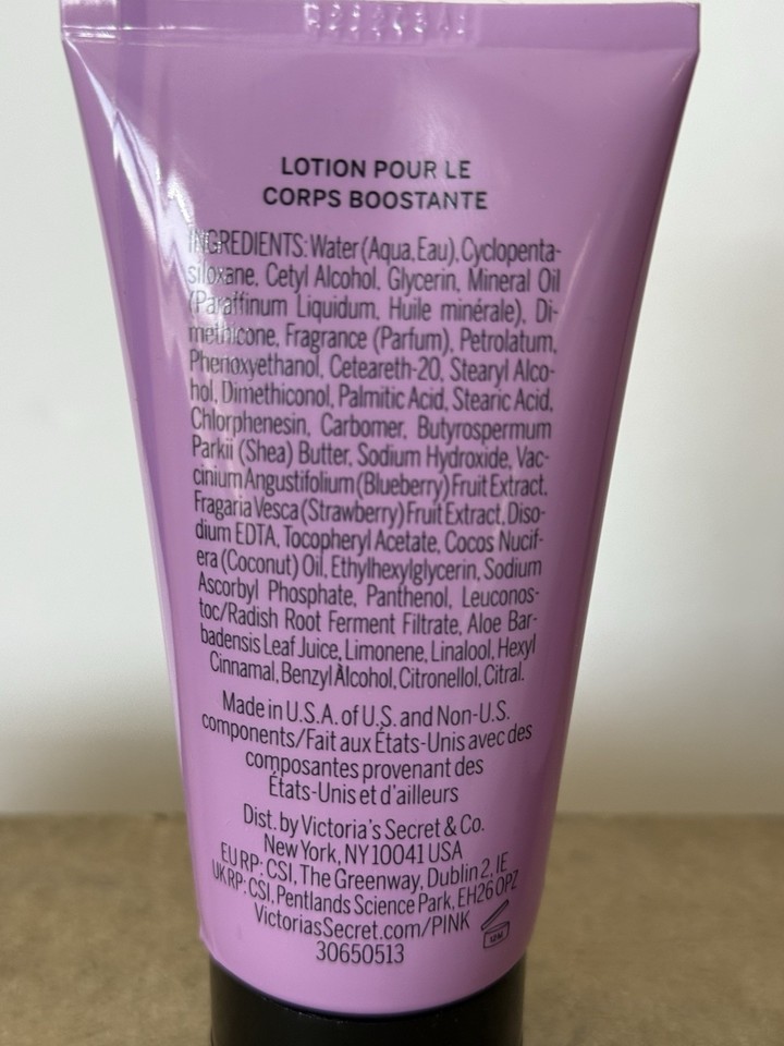 Victoria's Secret PINK Super Berry Boosting Body Lotion x2 Travel Size ...