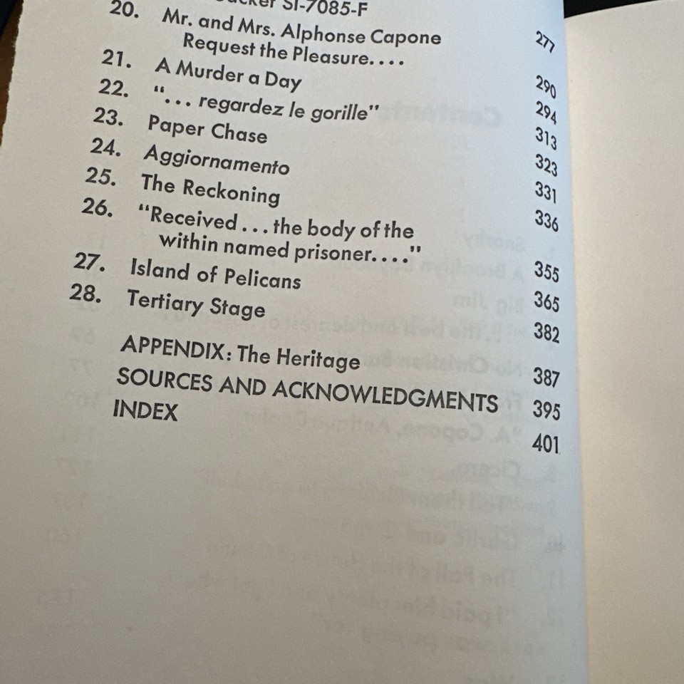 Capone, The Life And World Of Al Capone Book Club Edition Vintage ...