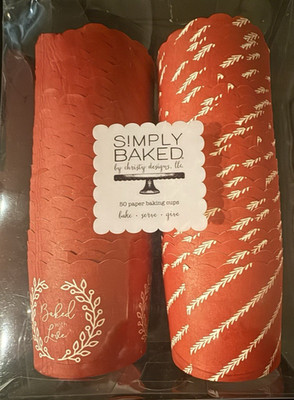 Christmas & Valentine Baked with Love Simply Baked Large Paper Baking ...