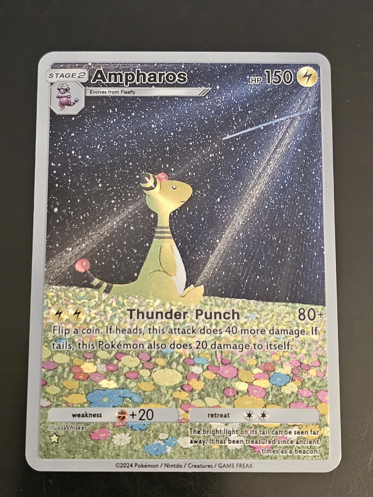 Ampharos 172 Pokemon TCG Pocket Wisdom Of Sea And Sky Textured Fanart ...