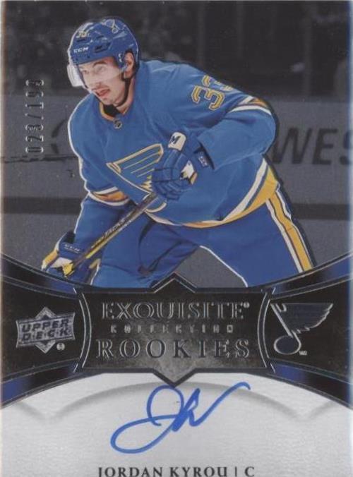 2018-19 Upper Deck Ice - Exquisite Collection Platinum Rookies Jordan ...