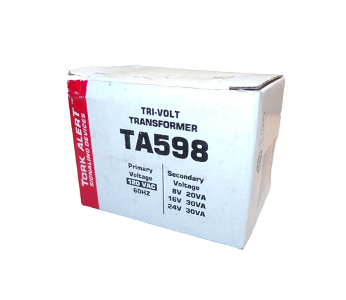 NEW TORK ALERT TRI-VOLT TRANSFORMER 120 VAC PRIMARY 24/16/8 VAC ...