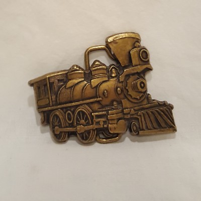 Vintage Train Metal Belt Buckle Steam Engine Locomotive Railroad | eBay
