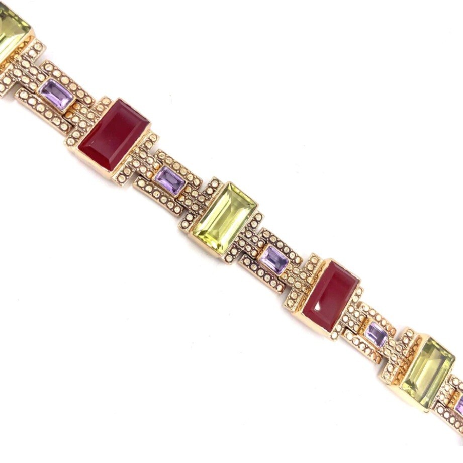 NICKY BUTLER Bronze Collection Carnelian Amethyst Qua… - Gem