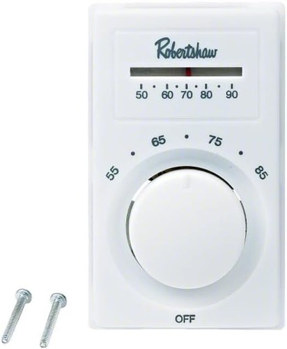 Robertshaw 802 Line Voltage Thermostat with Double-Pole Single-Throw ...
