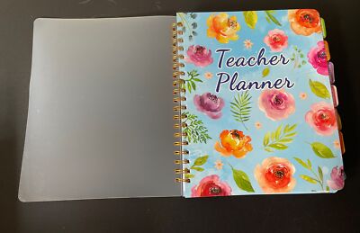 Undated Teacher Planner Daily Weekly Monthly Spiral Bloom Planner 11"×9 ...