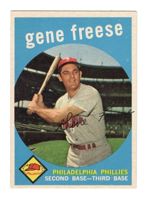 1959 Topps #472 Gene Freese Philadelphia Phillies EX/NM Condition All ...