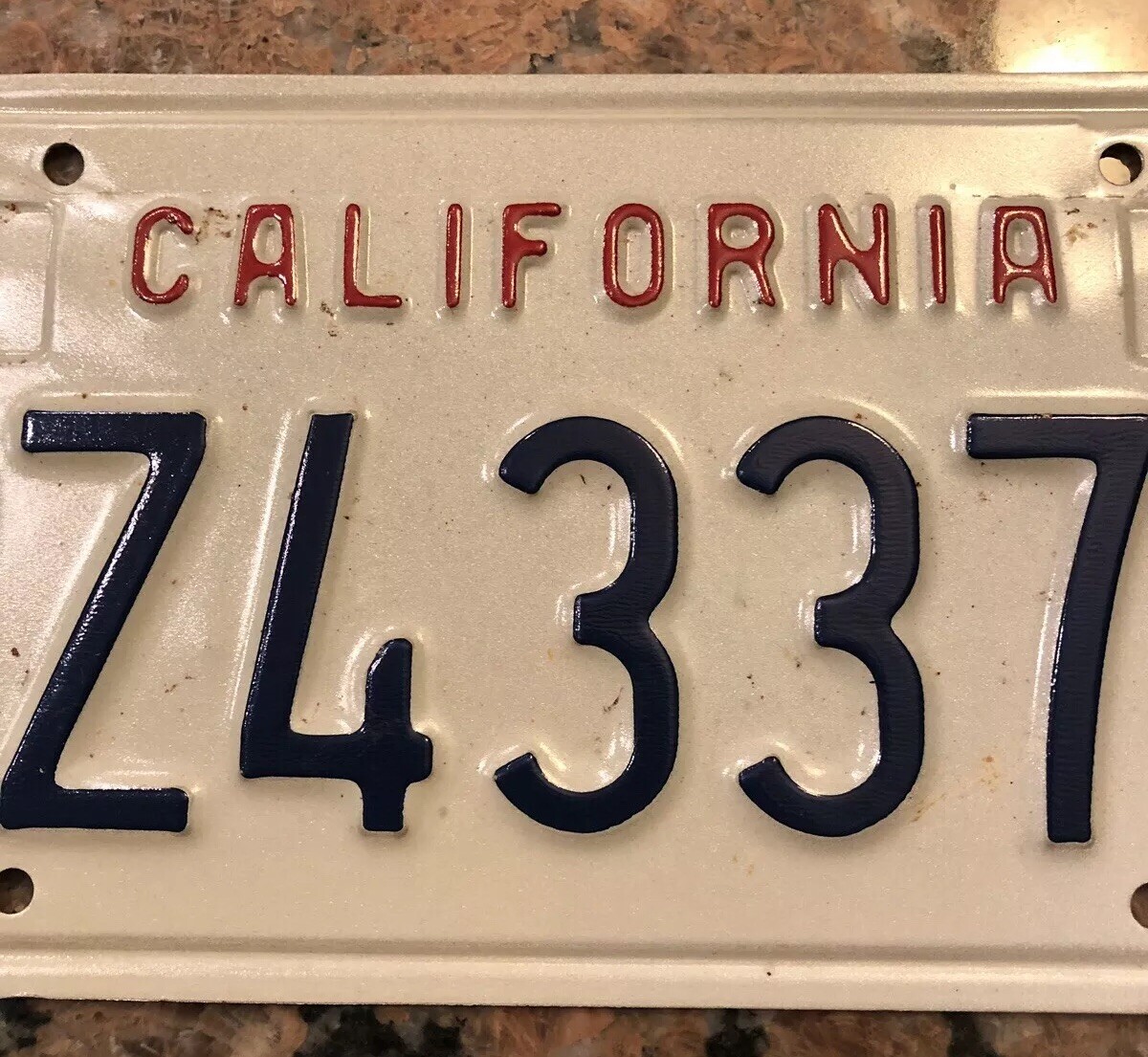 Vintage Early 1990s California License Plate | eBay