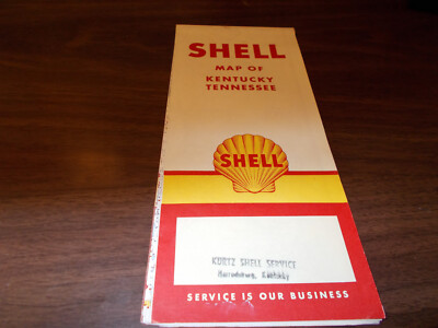 1955 Shell Kentucky/Tennessee Vintage Road Map | eBay