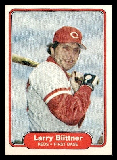 1982 Fleer #59 Larry Biittner Cincinnati Reds Baseball card | eBay