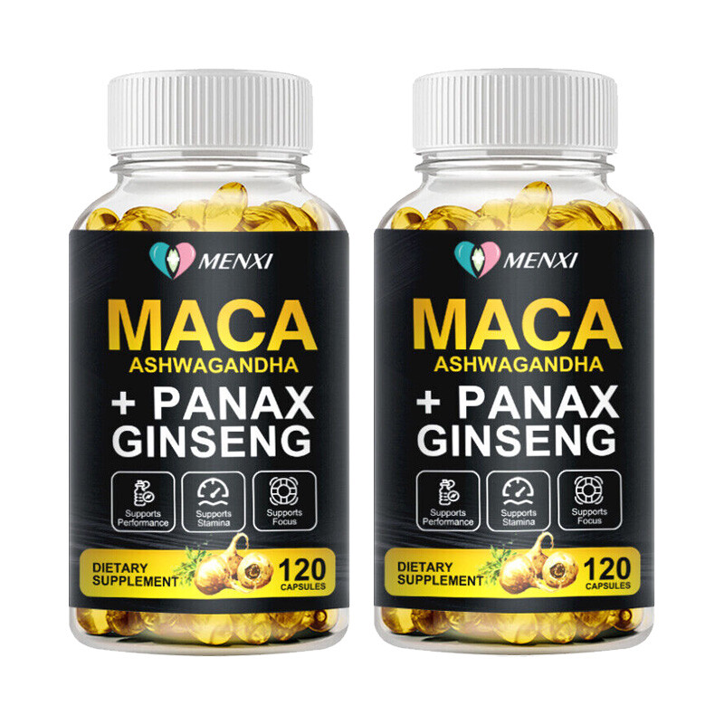 Maca Root With KSM Ashwagandha, Panax Ginseng - 10000mg High Strength ...