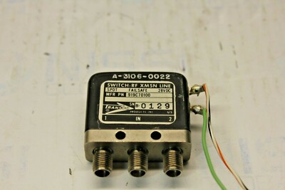 Transco Switch-RF XMSN Line Model 919C70100 SPDT Failsafe 28VDC | eBay