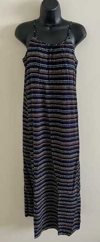 Merona Navy Blue Spaghetti Strap Women's Maxi Dress - Size XS | eBay