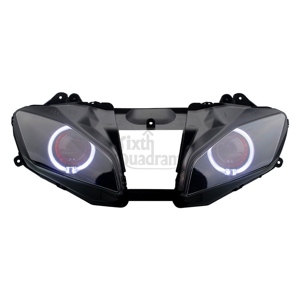 Fully Assembled Front Headlight Angel Devil Eyes fit for Yamaha YZF-R6 ...