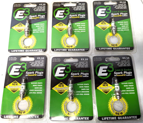 Box Of 6 - E3.16 Spark Plugs with Diamond FIRE Technology (Lawn ...