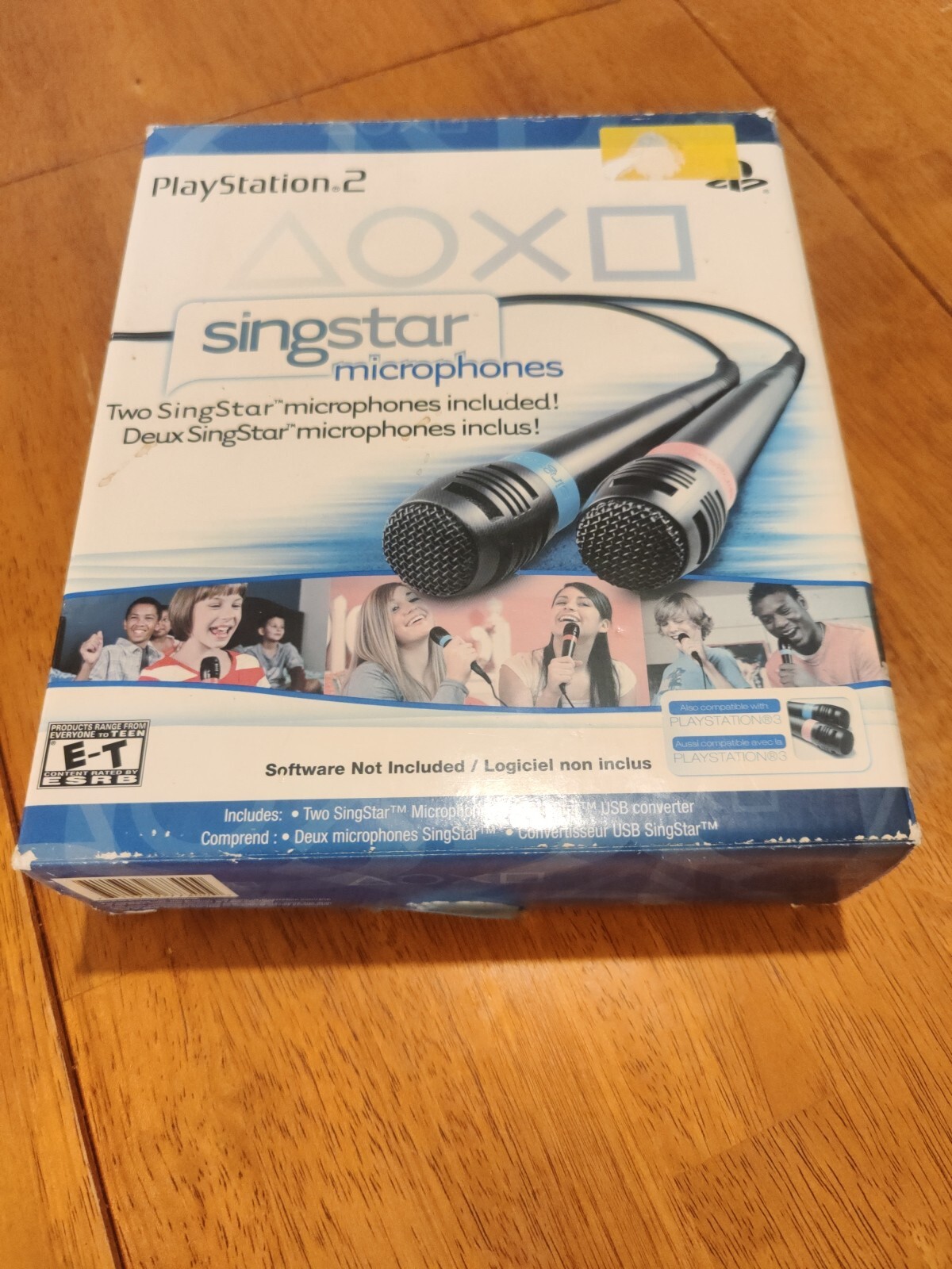 Set of 2 SingStar PS2 Microphones w/ USB Converter Dongle Sony ...