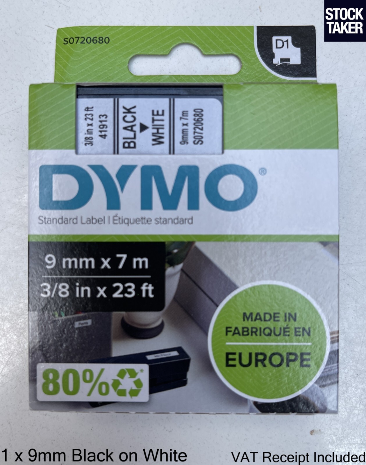 Genuine Dymo D1 Tape Label (Select: 9mm 12mm Black White Yellow Red ...