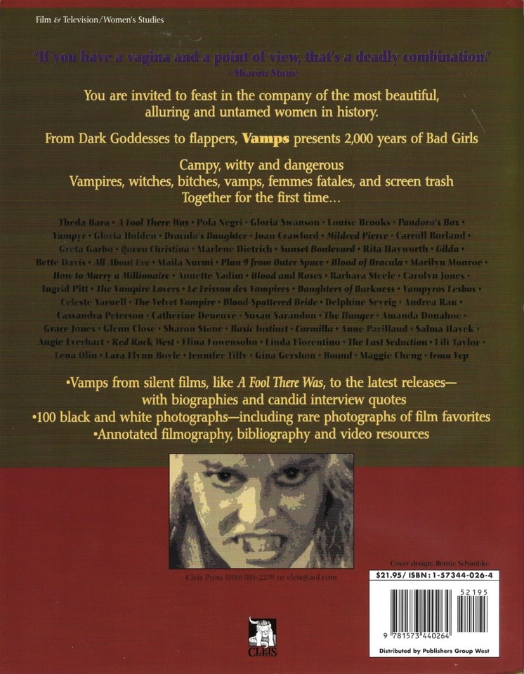 VAMPS An Illustrated History of the Femme Fatale 1997 1st Ed. Softcover ...
