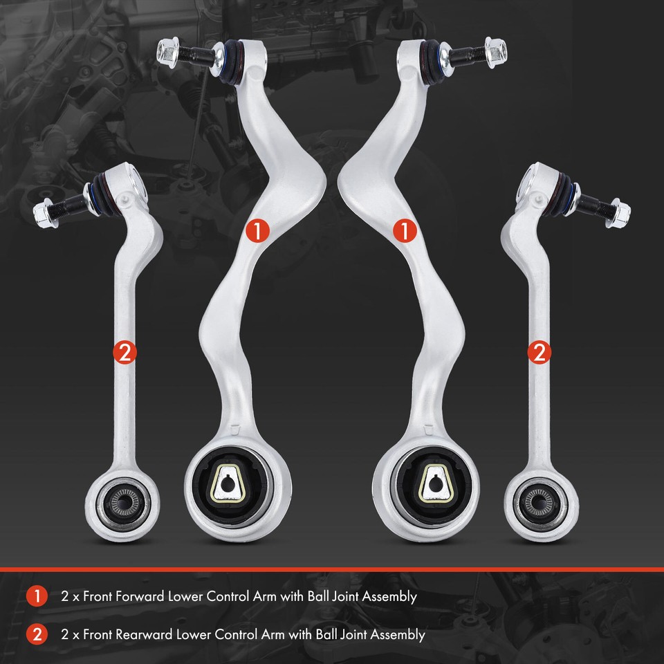 4Pcs Front Control Arm and Ball Joint Assembly for BMW E90 323i 325i ...