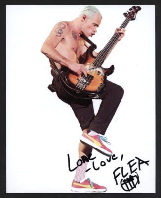 FLEA Red Hot Chili Peppers Iconic Bass Player Signed Autograph Photo 8 ...