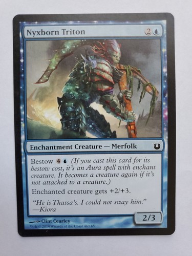 MTG Magic The Gathering Card Nyxborn Triton Enchantment Creature ...