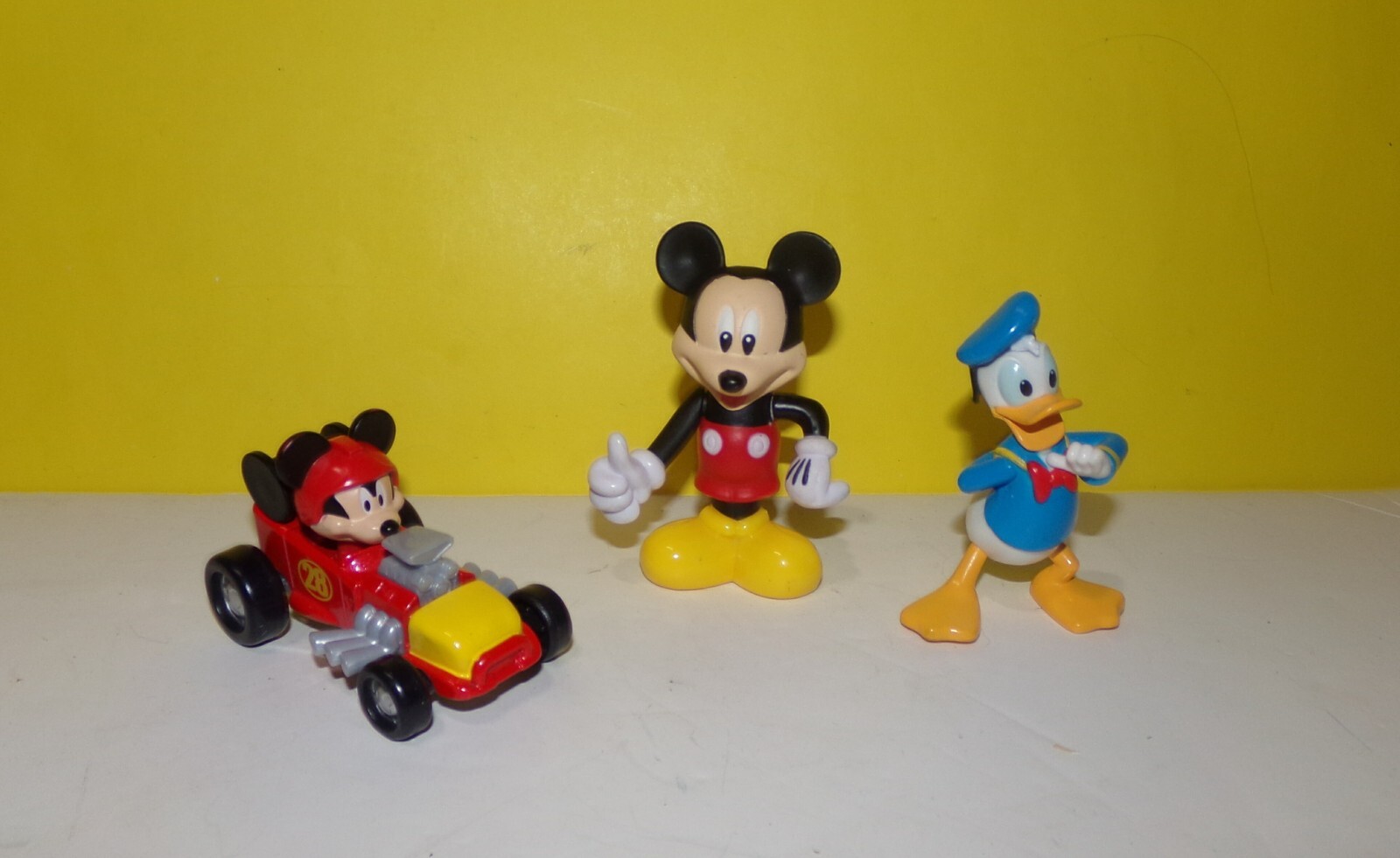 Mattel Disney Mickey Mouse 3 inch Dragster Roadster Racers Race Hot Rod ...